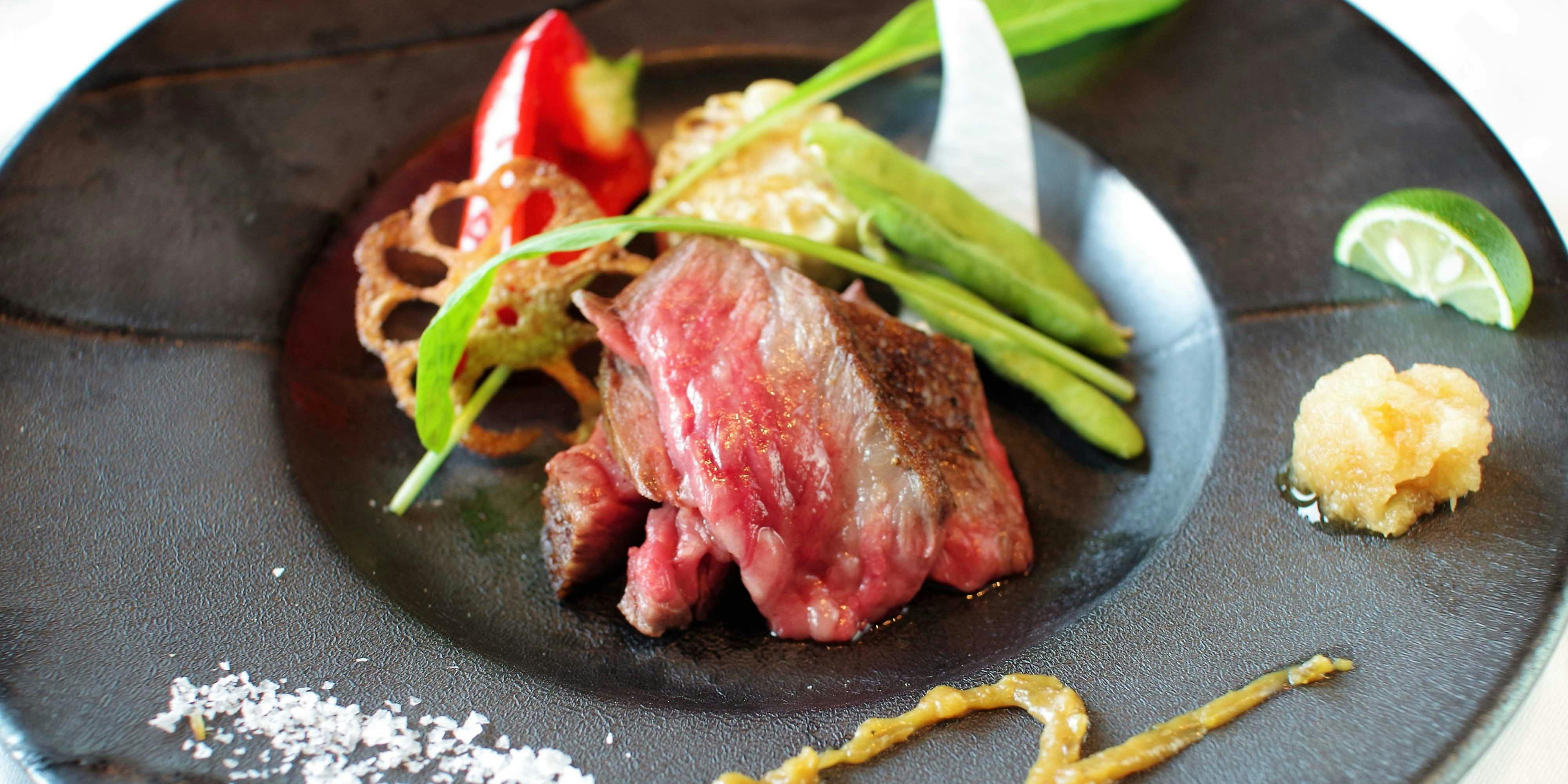 春秋 溜池山王店 【春秋コース】黒毛和牛の炭火焼き、鮮魚のお造りなど全7品 ディナー プラン(12514124)・メニュー