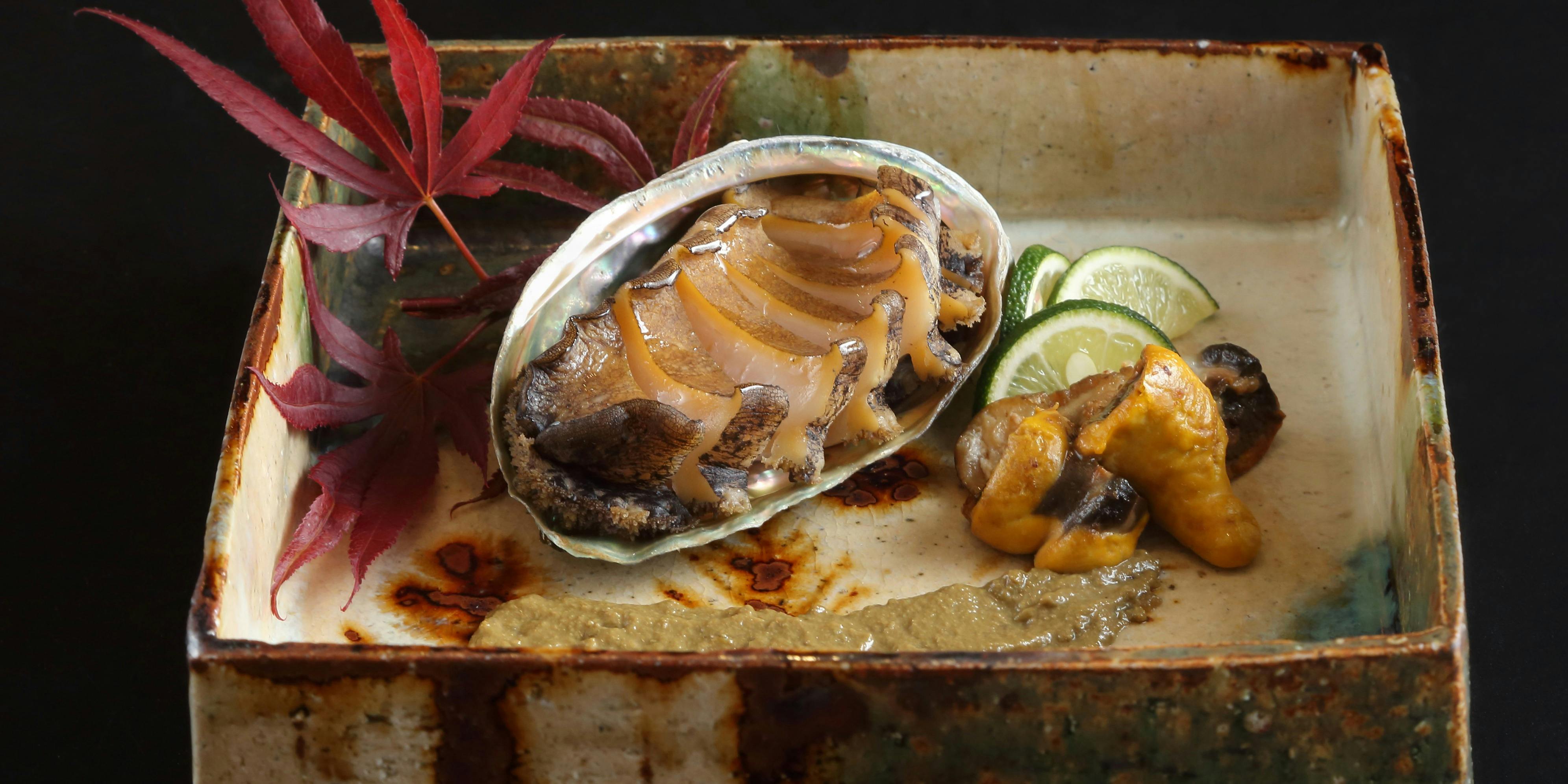 京風鉄板 はせ川 【今昔】活伊勢海老or活鮑、厳選A5黒毛和牛、フィレ＆ロース10品 ディナー プラン(12609232)・メニュー