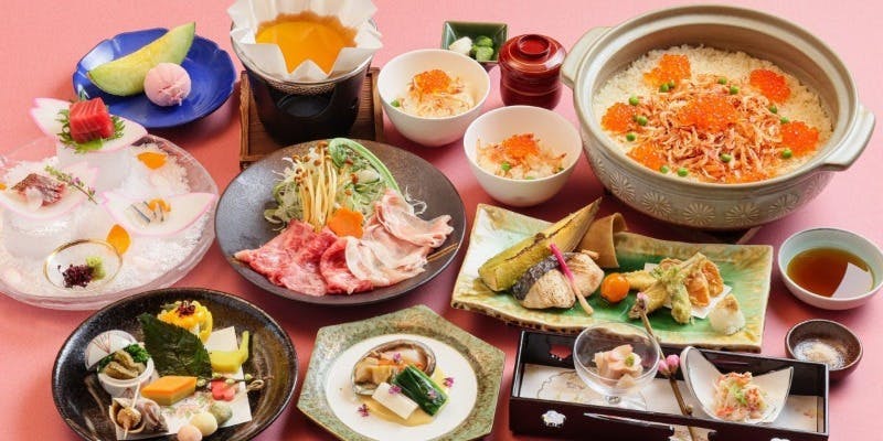 おまかせ会席 漣～さざなみ～／ベイサイドホテル アジュール竹芝 個室2時間無料：春香る漣の会席 弐「光雅」計8品 ディナー プラン ...