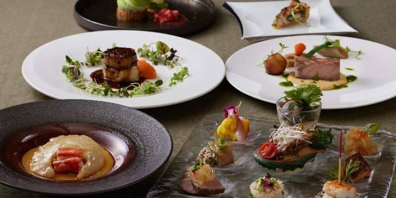 THE DINING シノワ 唐紅花＆鉄板フレンチ 蒔絵／浅草ビューホテル27F 【宮城県フェア】フカヒレ姿煮・仙台牛など！プレミアムコース7品 ディナー プラン(12194991)・メニュー