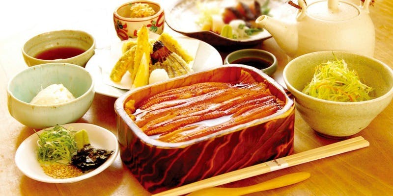 あなご 燗酒 はかりめ 【はかりめコース】あなごひつまぶし重のランチ限定コース（個室確約） ランチ プラン(12129386)・メニュー