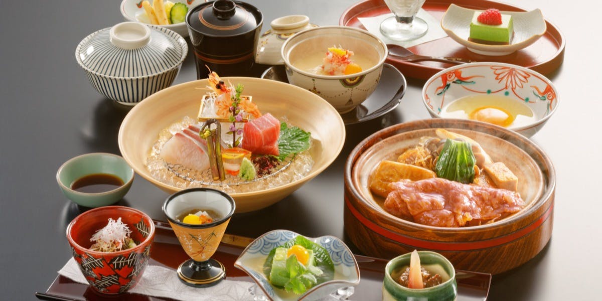 人形町今半 東京ガーデンテラス紀尾井町店 今半御膳【扇】 ランチ プラン(11546664)・メニュー