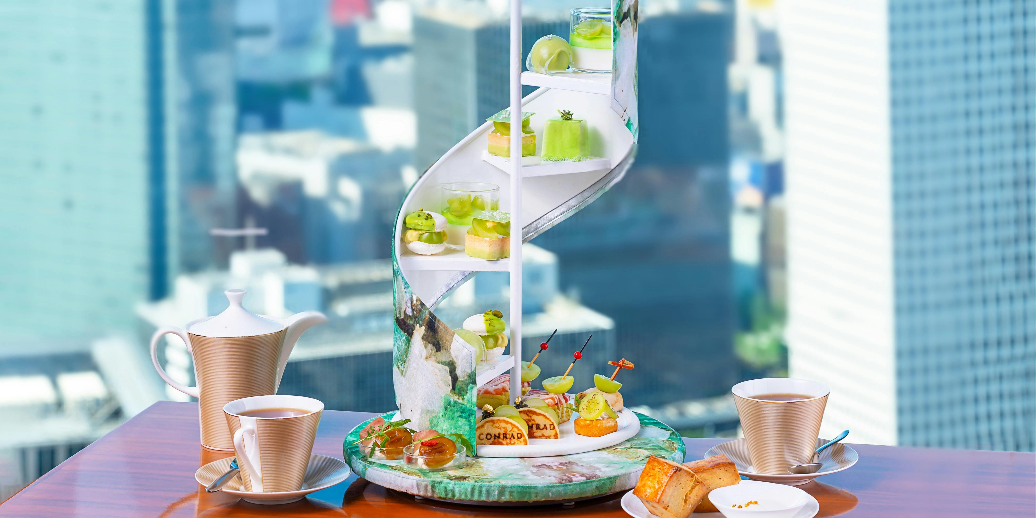 40 Sky Bar & Lounge／コンラッド大阪 「シャインマスカット・イン・グリーン」アフタヌーンティー（平日10組限定） ティー プラン(12417263)・メニュー