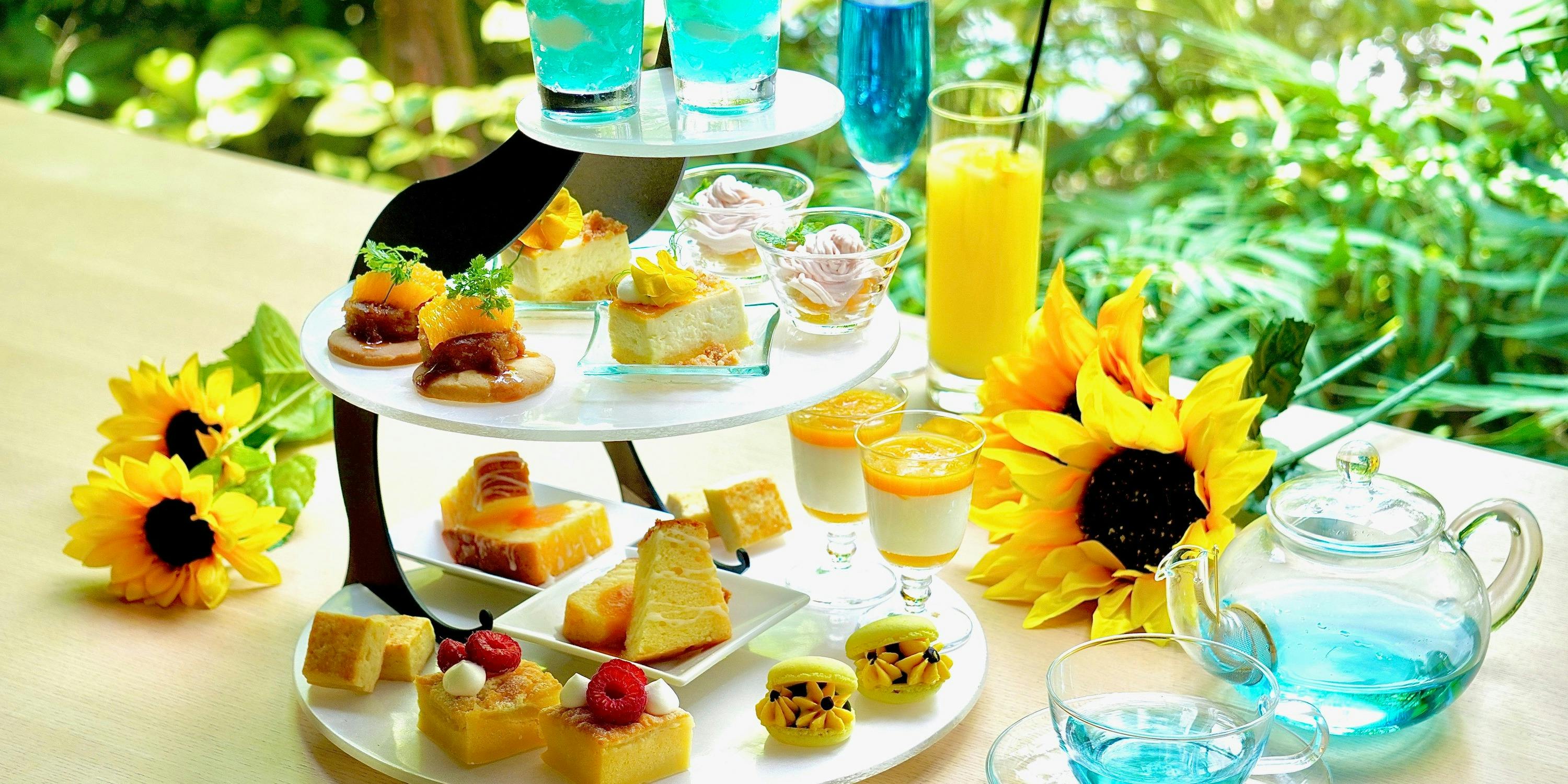 MIRAIE Dining／MIRAIE LEXT HOUSE NAGOYA 向日葵×夏空 Afternoon Tea＋スイーツ・スコーン計 ...