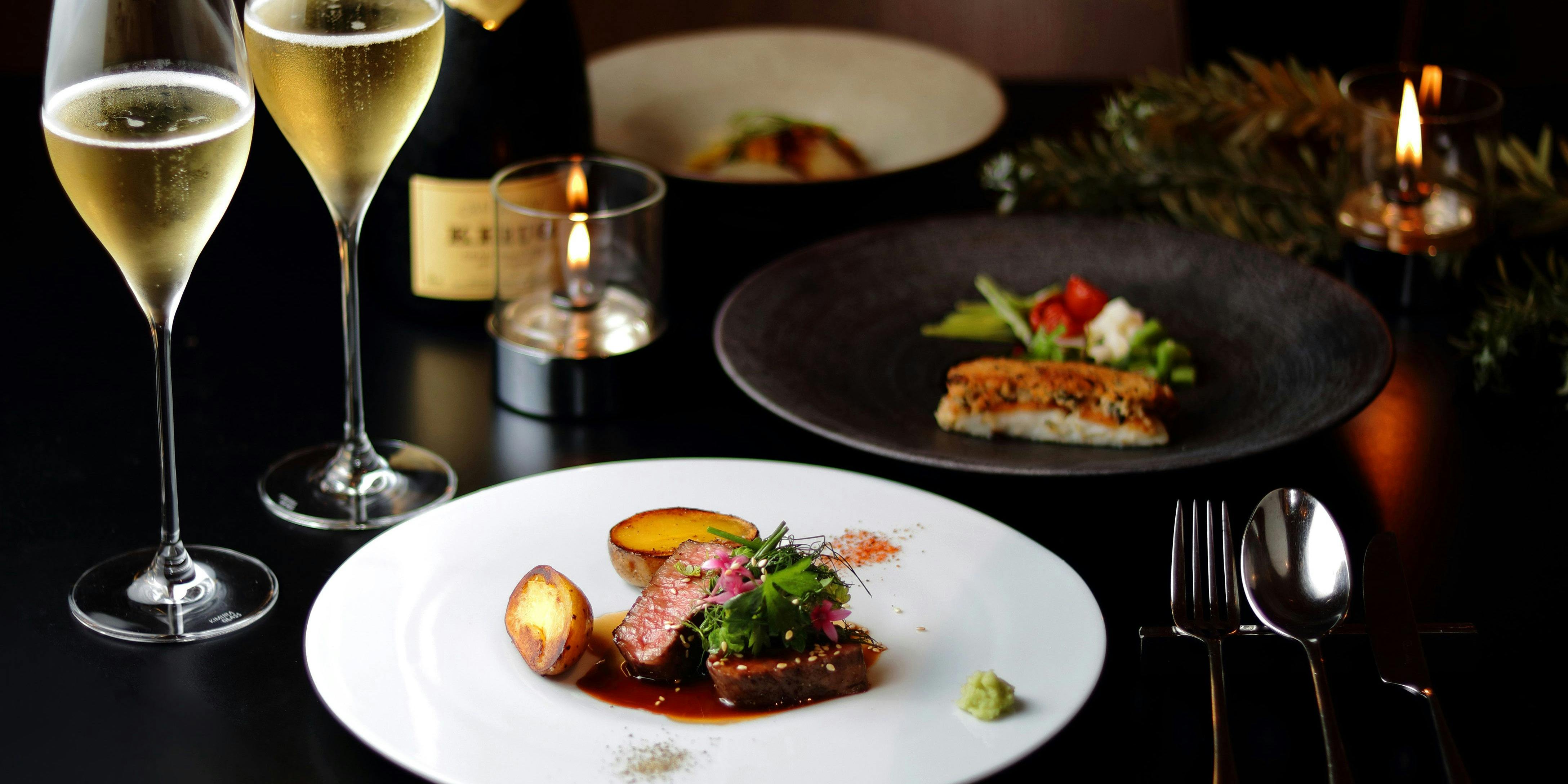 DRAWING HOUSE OF HIBIYA 【記念日TERROIRコース】全国各地の旬＆贅沢食材満載全7品＋1ドリンク＋メッセージプレート ...