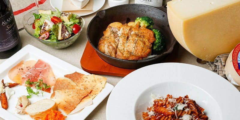 チーズキッチン ラクレ 銀座（CHEESE KITCHEN RACLER 銀座） 【カジュアルコース土日限定プラン】ハーブチキン＆ラクレット ...