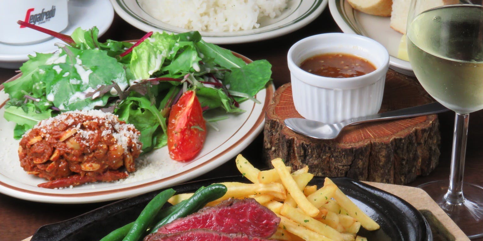 ガーデンテラス NewYork Grill SYOCA 【Eコース】黒毛和牛A5ランク特選和牛ステーキ・サラダなど 全4品 ランチ プラン ...