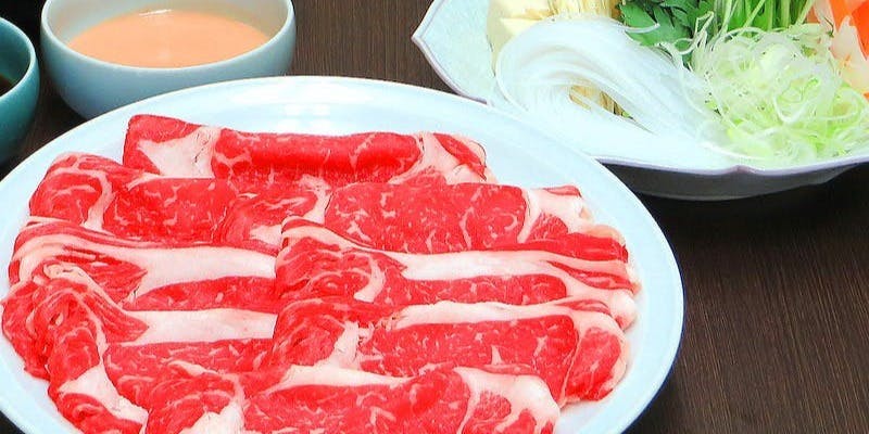 つきじ植むら 梅里 湯島店／ホテル東京ガーデンパレス 【国産牛しゃぶしゃぶ】全3品 ディナー プラン(11602672)・メニュー