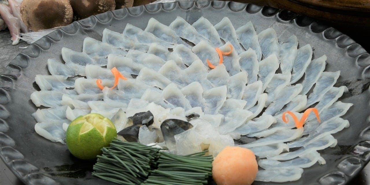 別邸 なかたけ 縁 【とら河豚づくしコース】鉄刺、河豚唐揚げ、鉄ちり鍋など全8品 ディナー プラン(12015972)・メニュー