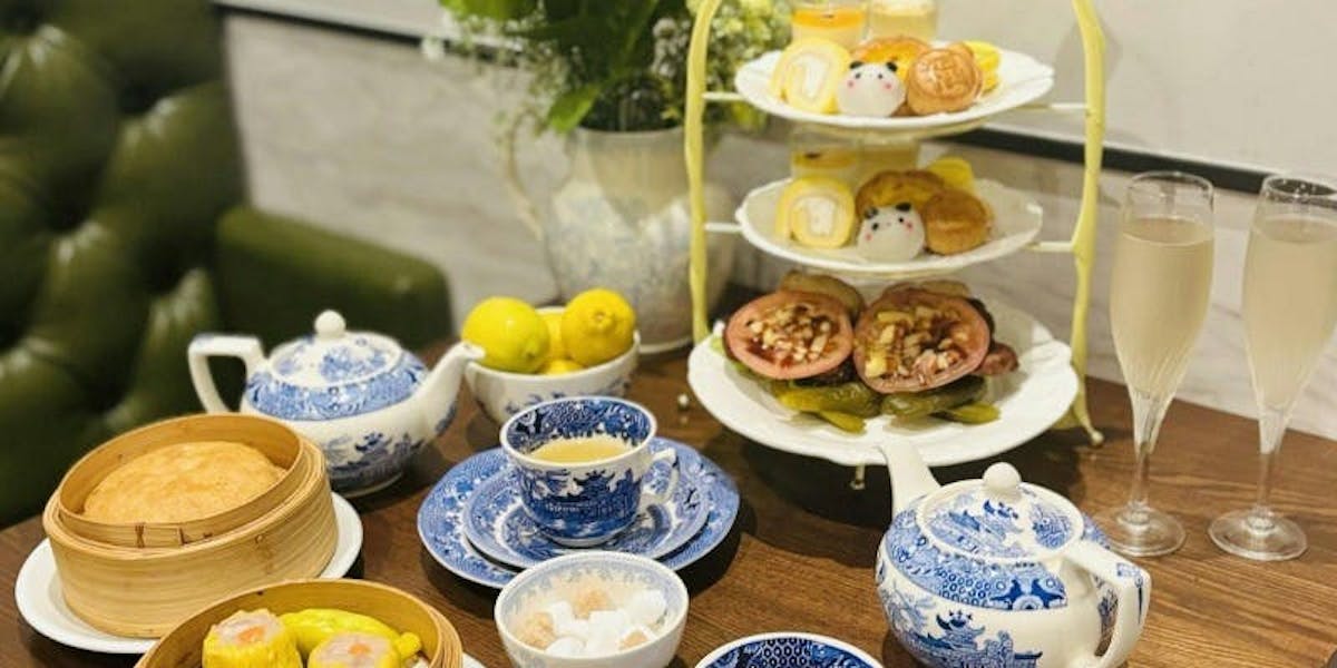 真不同 HONG KONG TEA ROOM 1946 香港スタイルの優雅な夏の檸檬アフタヌーンティー＋お好きなティー又はソフトドリンク×2杯 ...