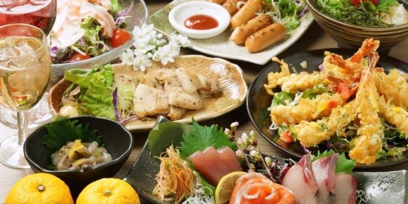 全席完全個室 うまかもん料理 九州魂 ~KUSUDAMA~ 布施店 【173種食べ飲み放題コース】お造り×鶏ハラミ等＋日から木3時間飲み放題 ...