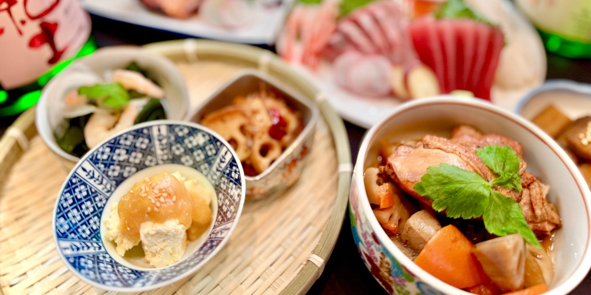 恵比寿つむぎや 迷ったらこれ！！店長イチオシ【つむぎやコース】お料理8品 2時間地酒が飲めるプレミアム飲み放題付き ディナー プラン ...