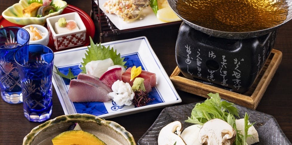矗々家 難波店 【紅葉会席】前菜、造里、小鍋、焼物、揚物、一品、食事、留椀、甘味など全9品程度（秋限定） ランチ プラン(12490968)・メニュー